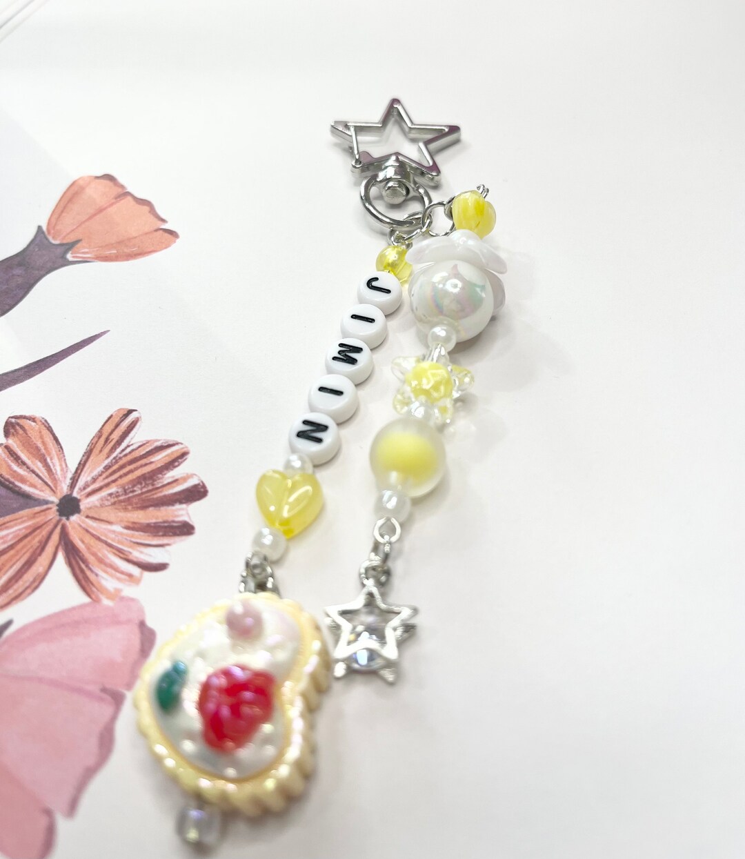 BTS Jimin Handmade Keychain- Beaded Kpop Accessory- BTS Valentines Day ...