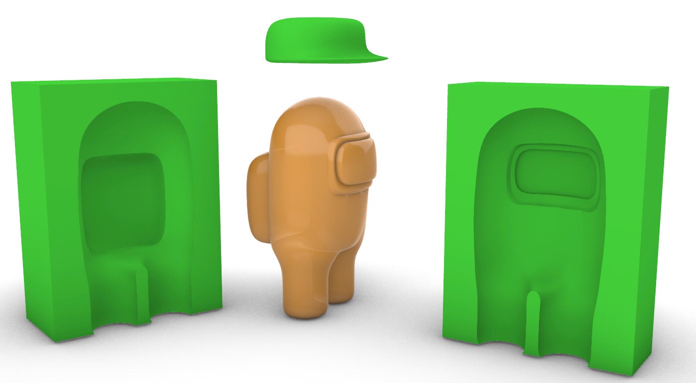 Among Us 3D Printer Mold and Character .stl Files - Unofficial Fan Art ...
