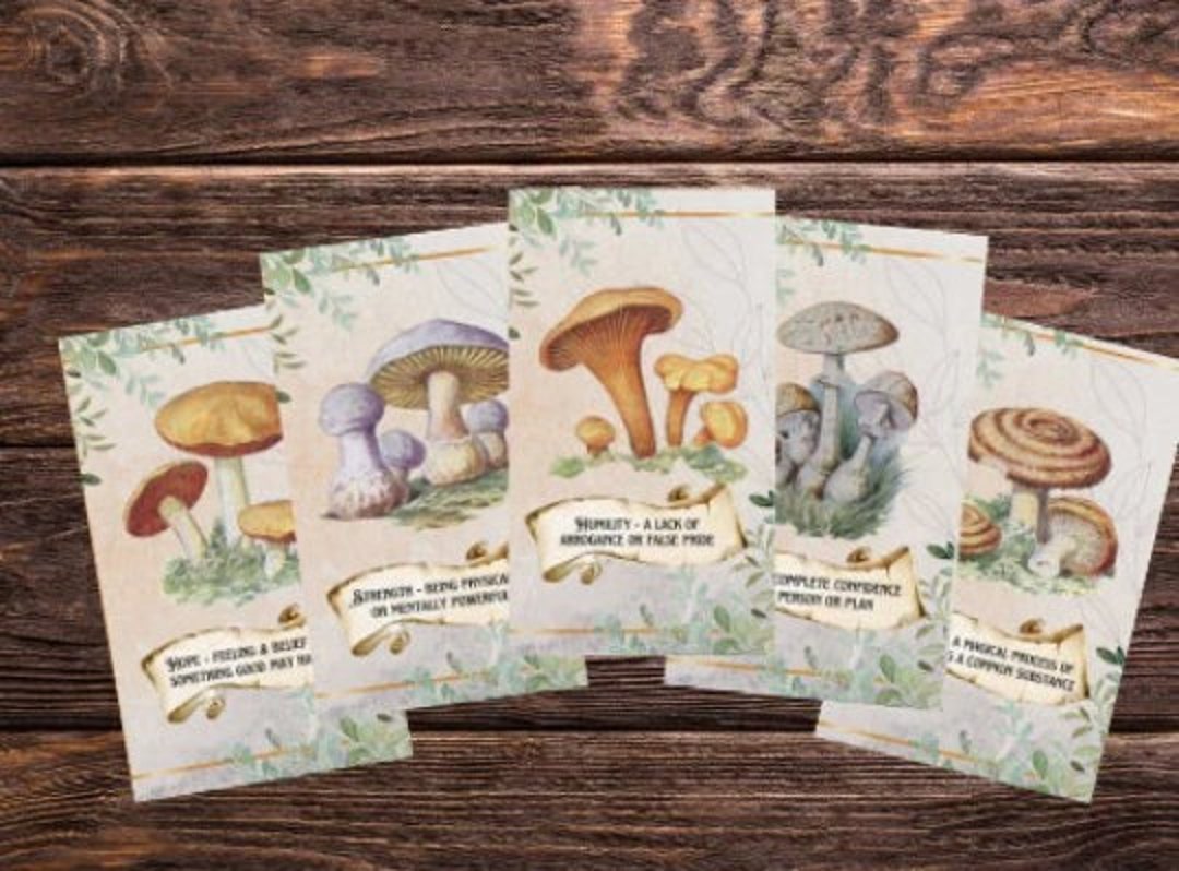 Shroomcore Oracle Cards, 54 Card Mushroom Oracle Deck, Mushroomcore ...