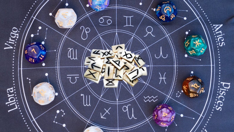 Bone Rune Set Elder Futhark Divination Tools Casting Altar Tools ...