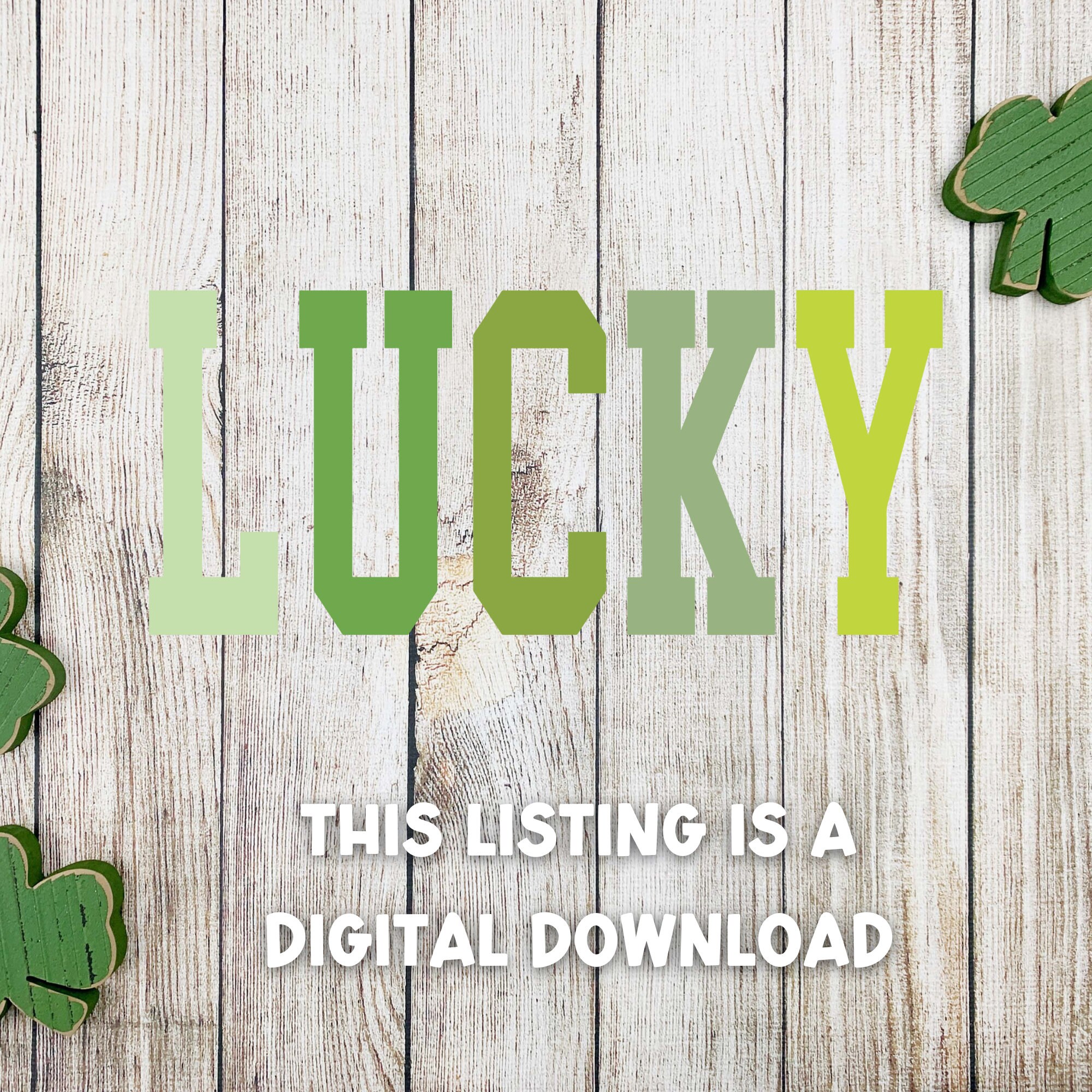 Lucky SVG, Día de San Patricio SVG, Archivos SVG para Cricut, Día de ...