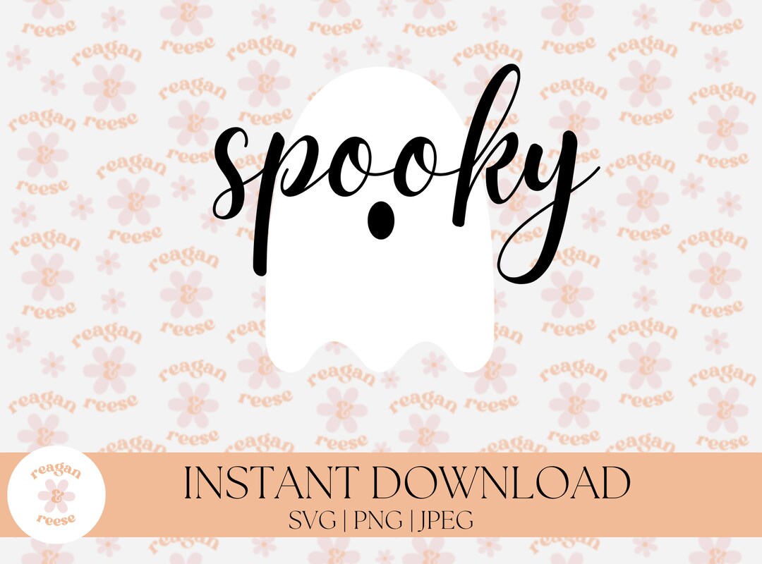 Spooky Svg, Spooky Png, Halloween Svg, Fall Svg, Ghost Svg - Etsy