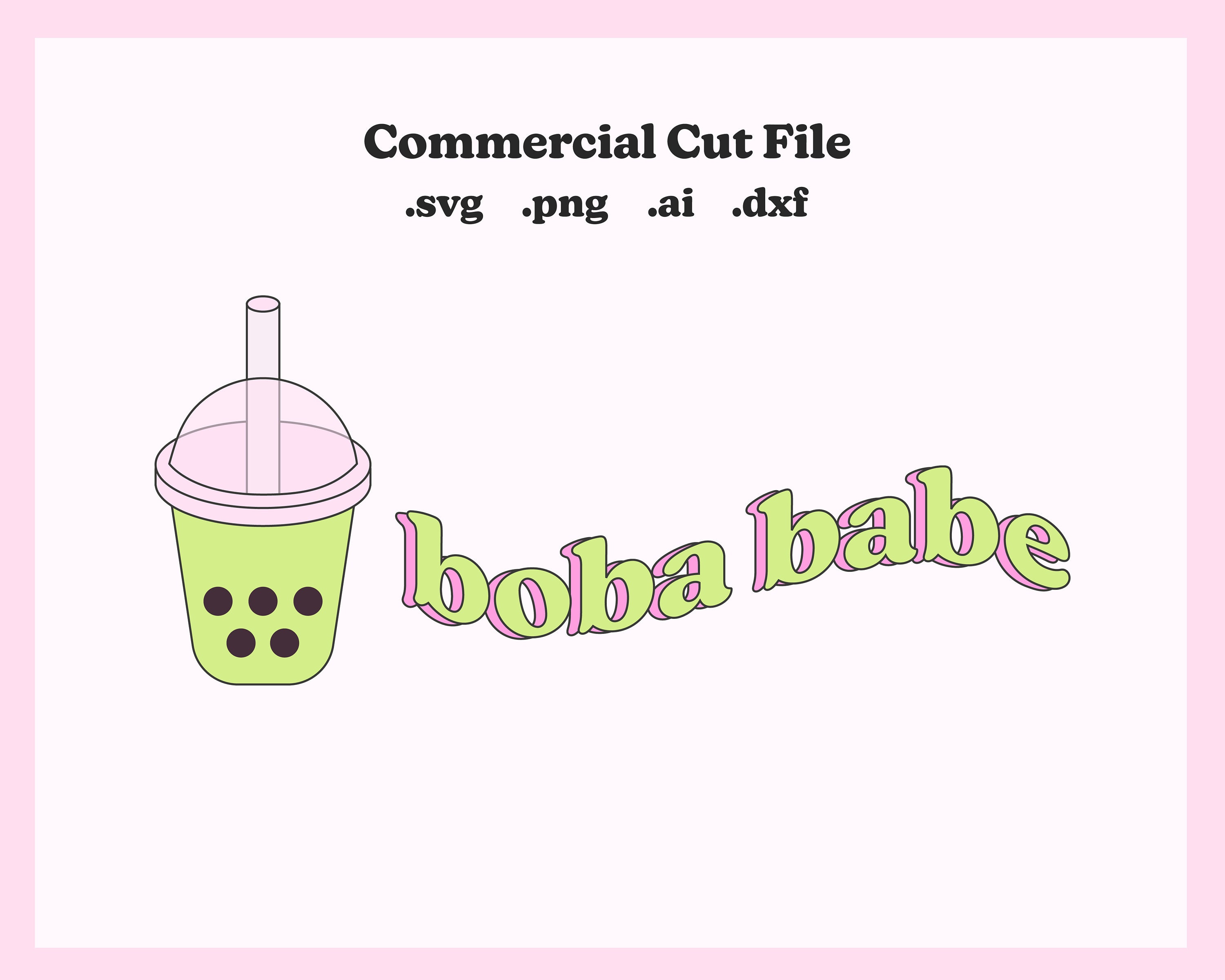 Boba Tea Clip Art, Bubble Tea Quote SVG Clipart for T-shirts Tote Bag ...