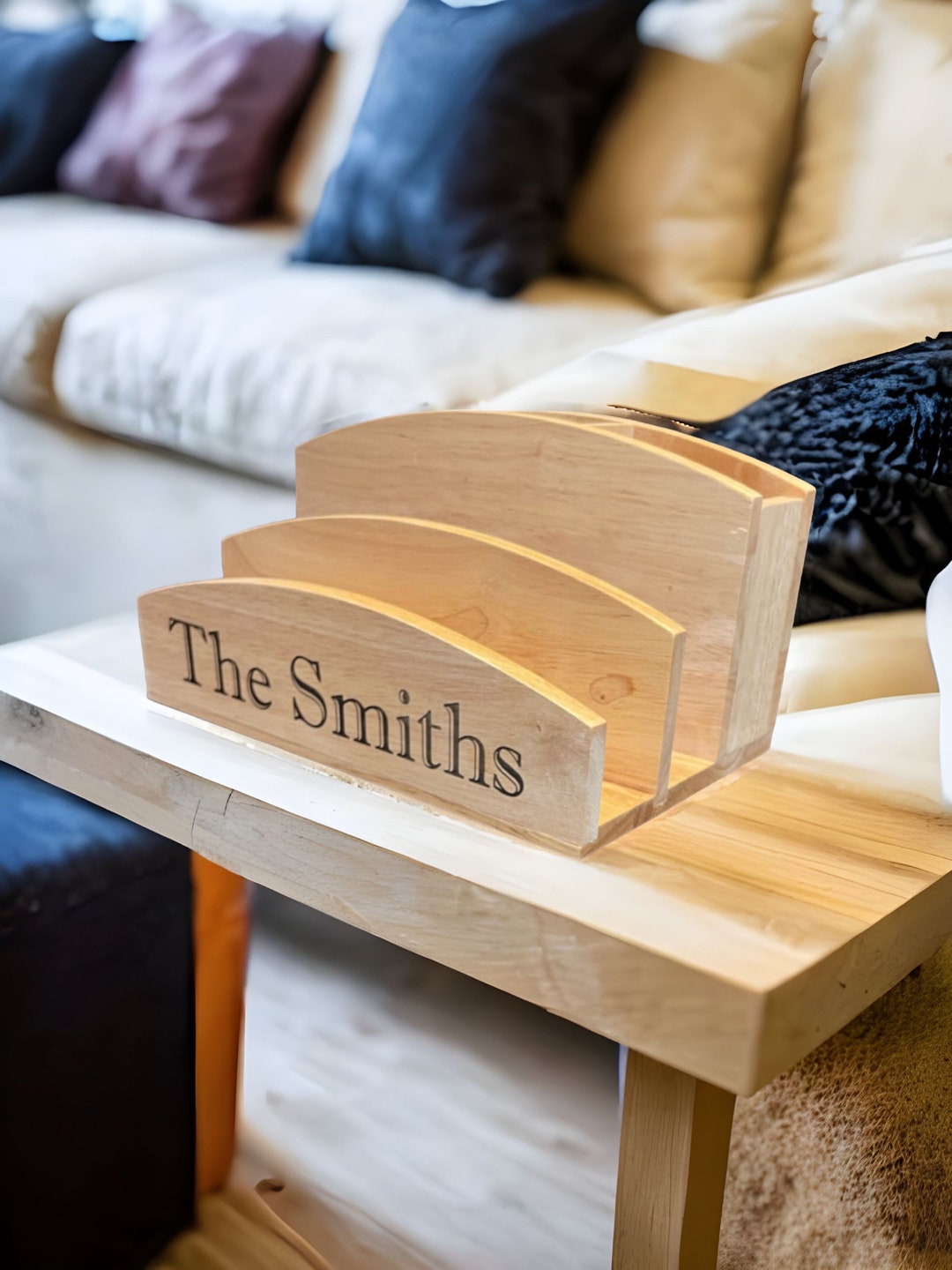 Letter Desk Tidy Personalised Letter Storage Hallway Letter Storage New ...