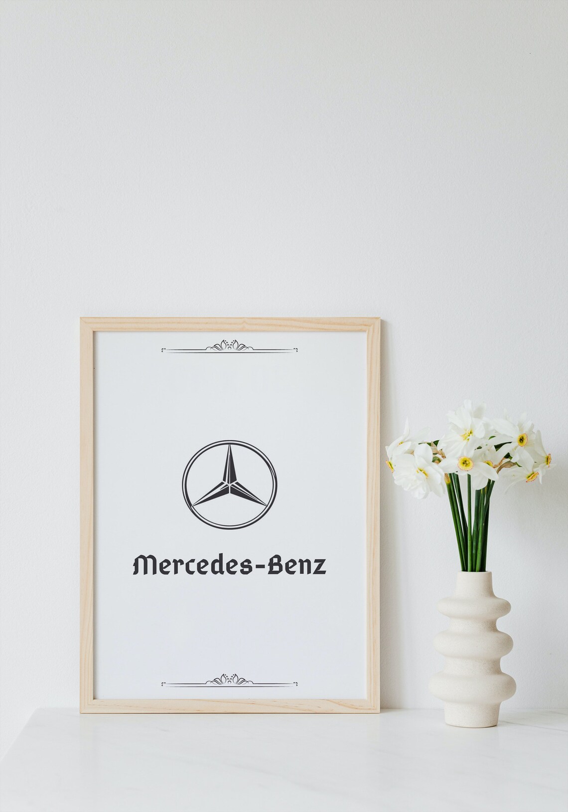 Mercedes-benz Poster Wanddeko Autos Download Schwarz - Etsy