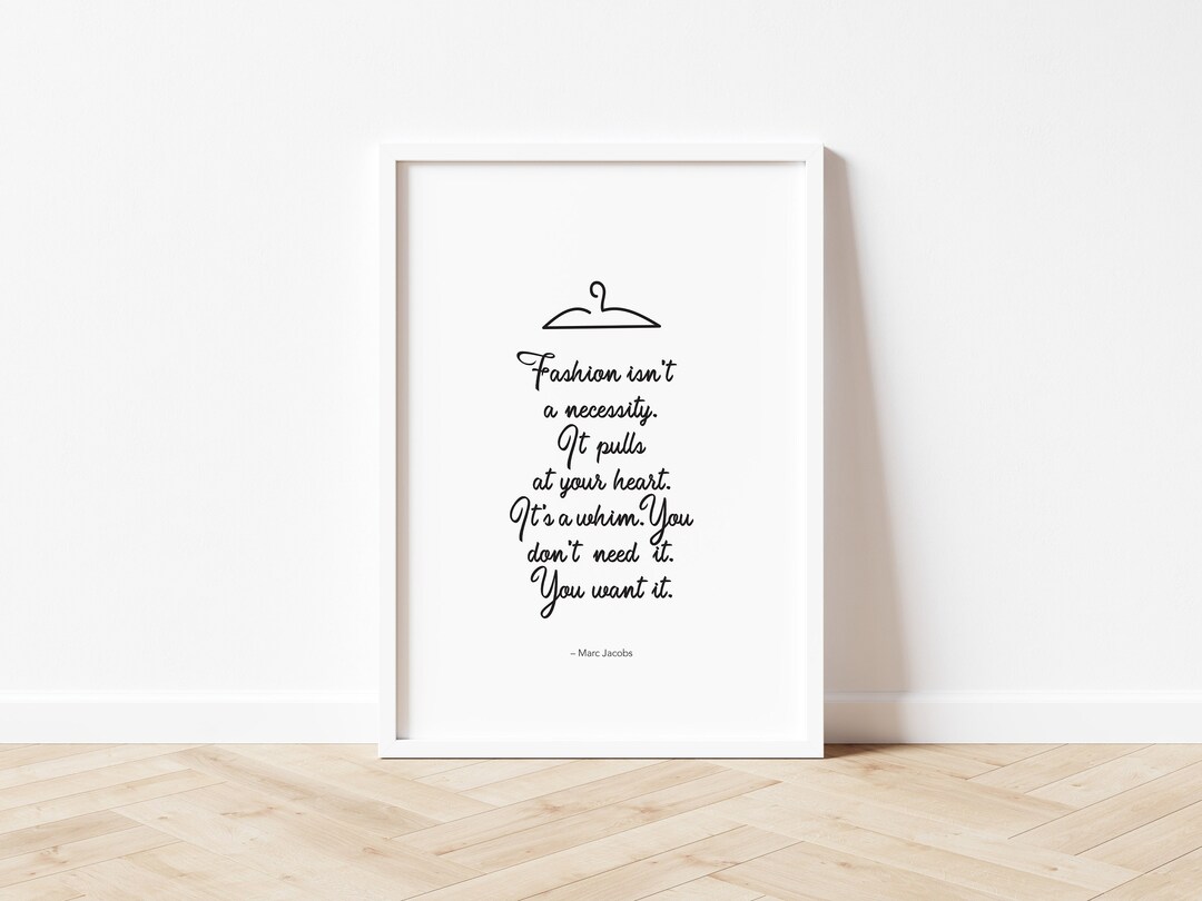 Fashion Inspirational Quote Printable Wall Decor INSTANT Download - Etsy