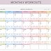 Weekly Workout Planner Spreadsheet: Fitness Tracker (digital Download ...