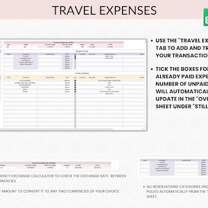 Travel Spreadsheet: Trip Planner & Budget Template (google Sheet) - Etsy