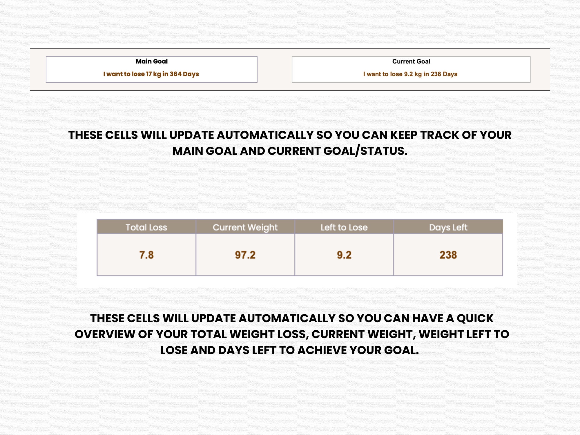 Weight Loss Tracker Spreadsheet Weight Tracker Google Sheet Digital ...