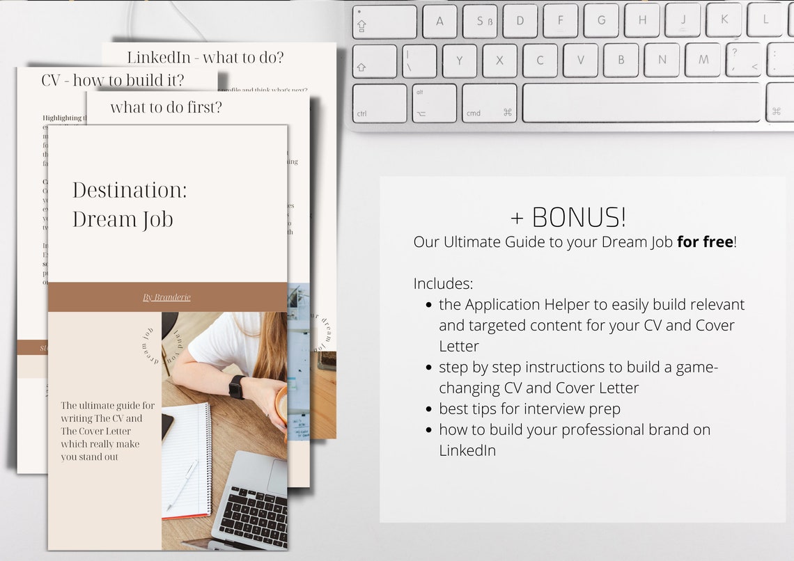 Masculine CV Template for Men, Cover Letter for Men, Editable ...