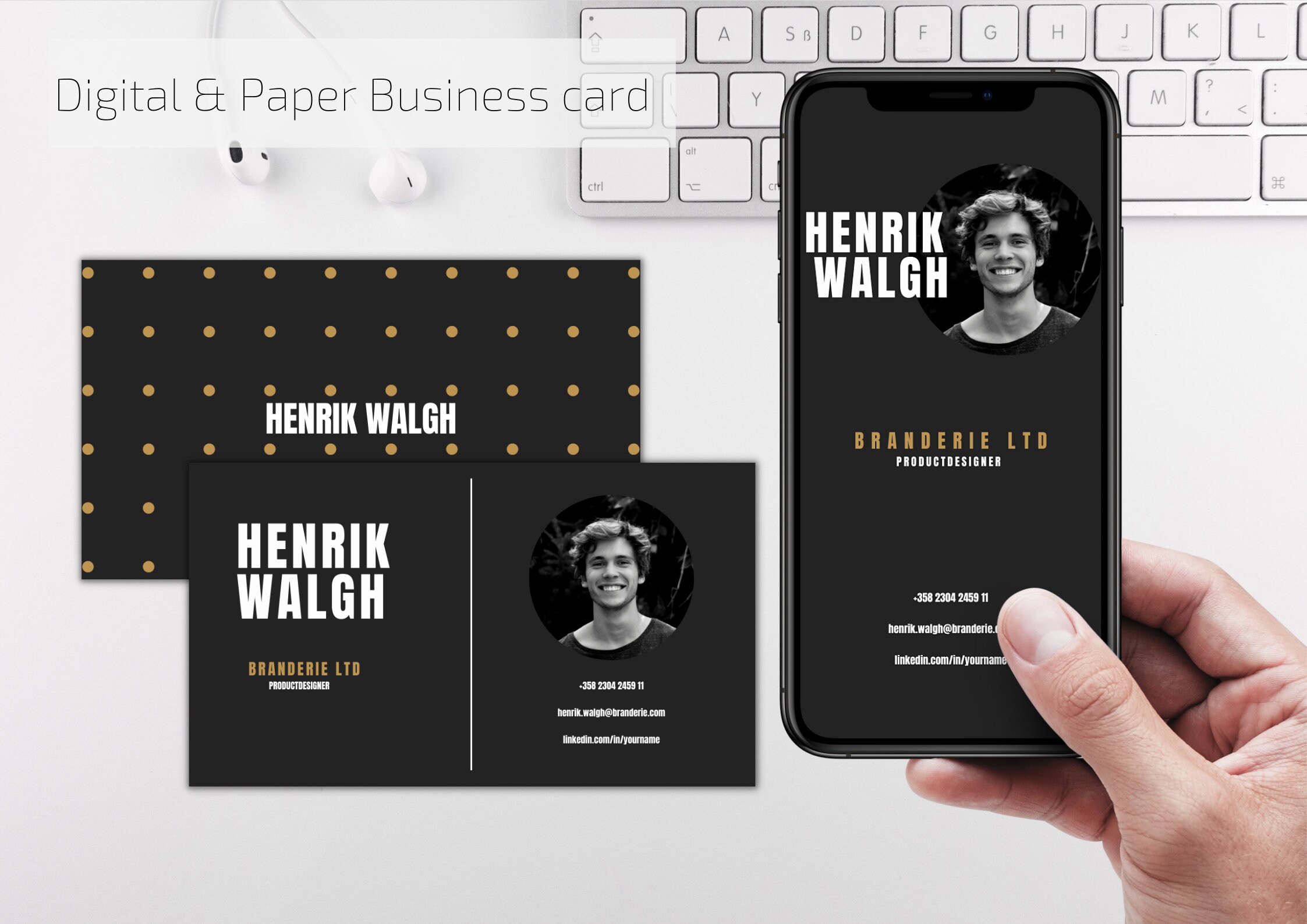 Masculine CV Template for Men, Cover Letter for Men, Editable ...