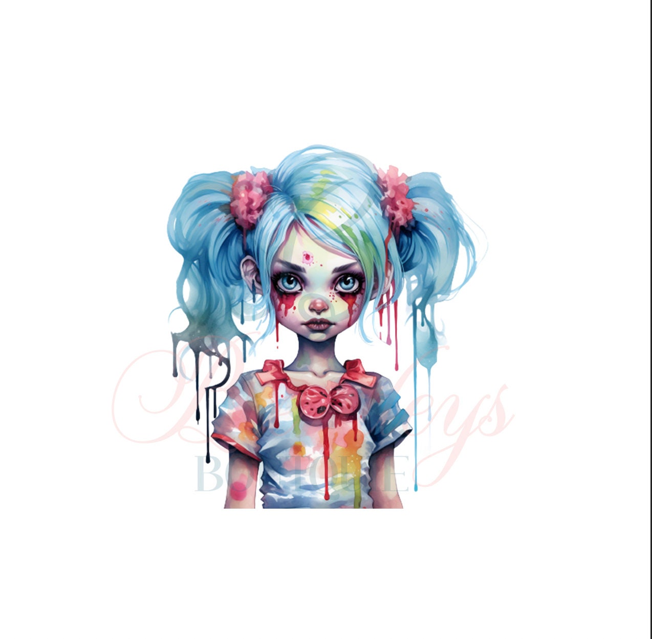 Cute Zombie Girls Design PNG, Candy Zombie Girl, PNG, Sublimation ...