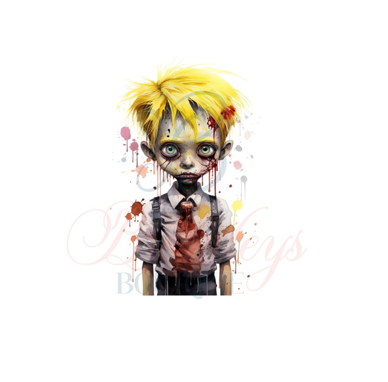 Cute Zombie Boys Design PNG, Zombie Boy, PNG, Sublimation, Halloween ...