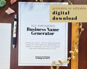 Shop Name Generator - Etsy