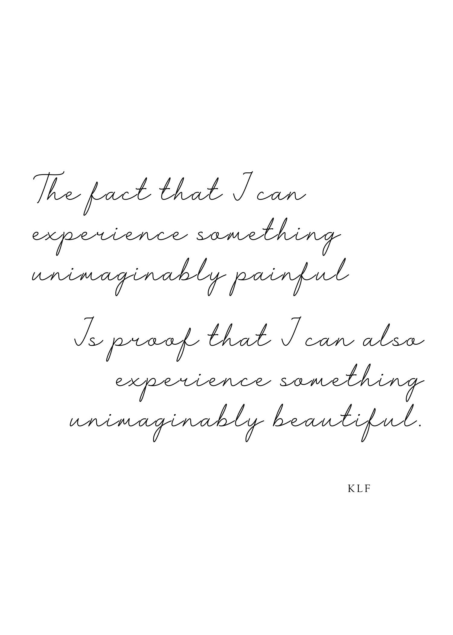 PAIN AND BEAUTY Poem Print, Poem About Grief and Suffering, Hope and ...