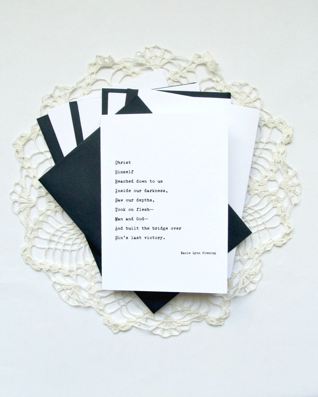 CHRISTMAS Poem Card, Acrostic Poem Greeting Card, Modern Christmas Card ...