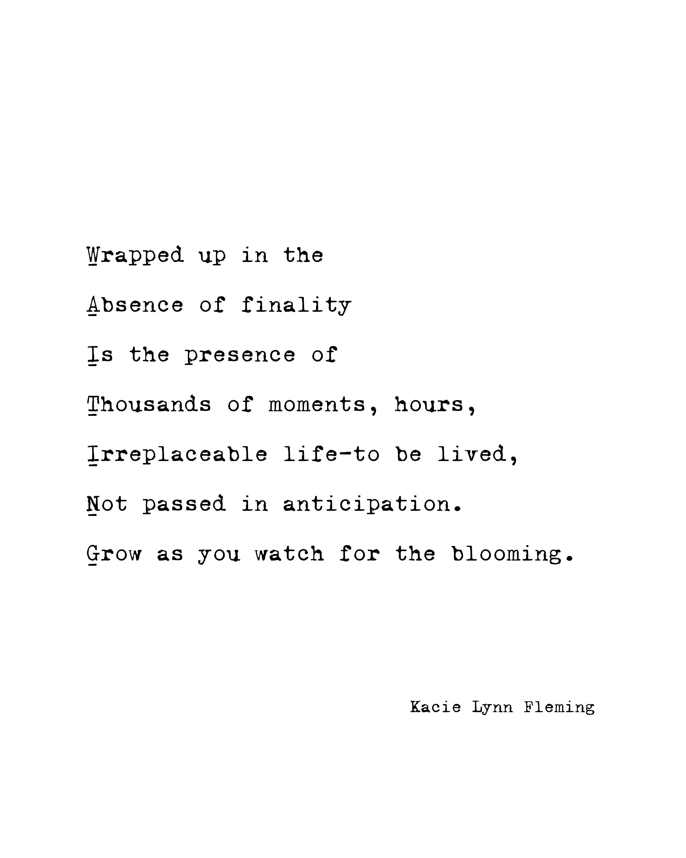 WAITING Acrostic Poem, Waiting Encouragement, Wait for the Bloom Quote ...