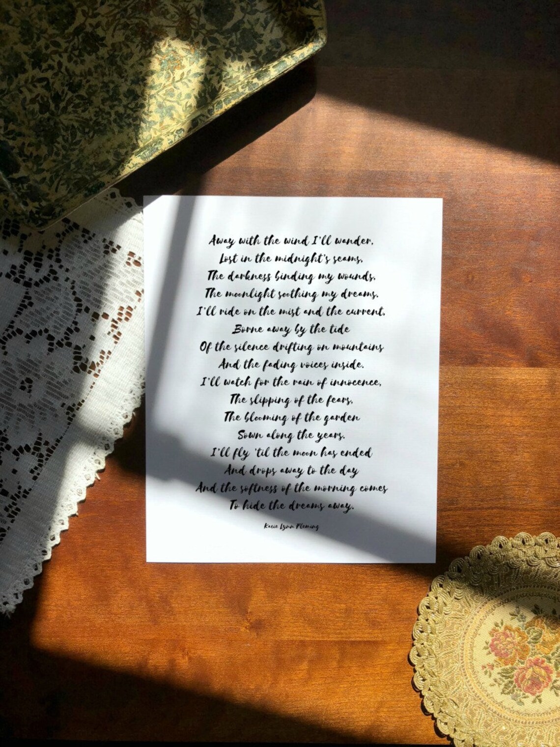 SLEEP Poem Print, Modern Nursery Decor, Visual Relaxing Poetry ...