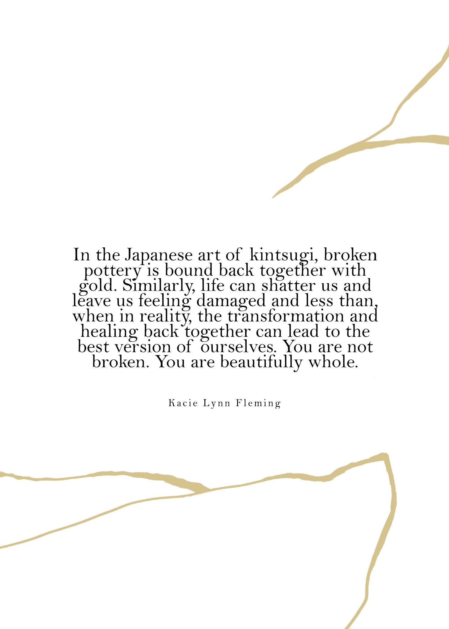 KINTSUGI Definition Print, Kintsugi Decor, Original Kintsugi Quote ...