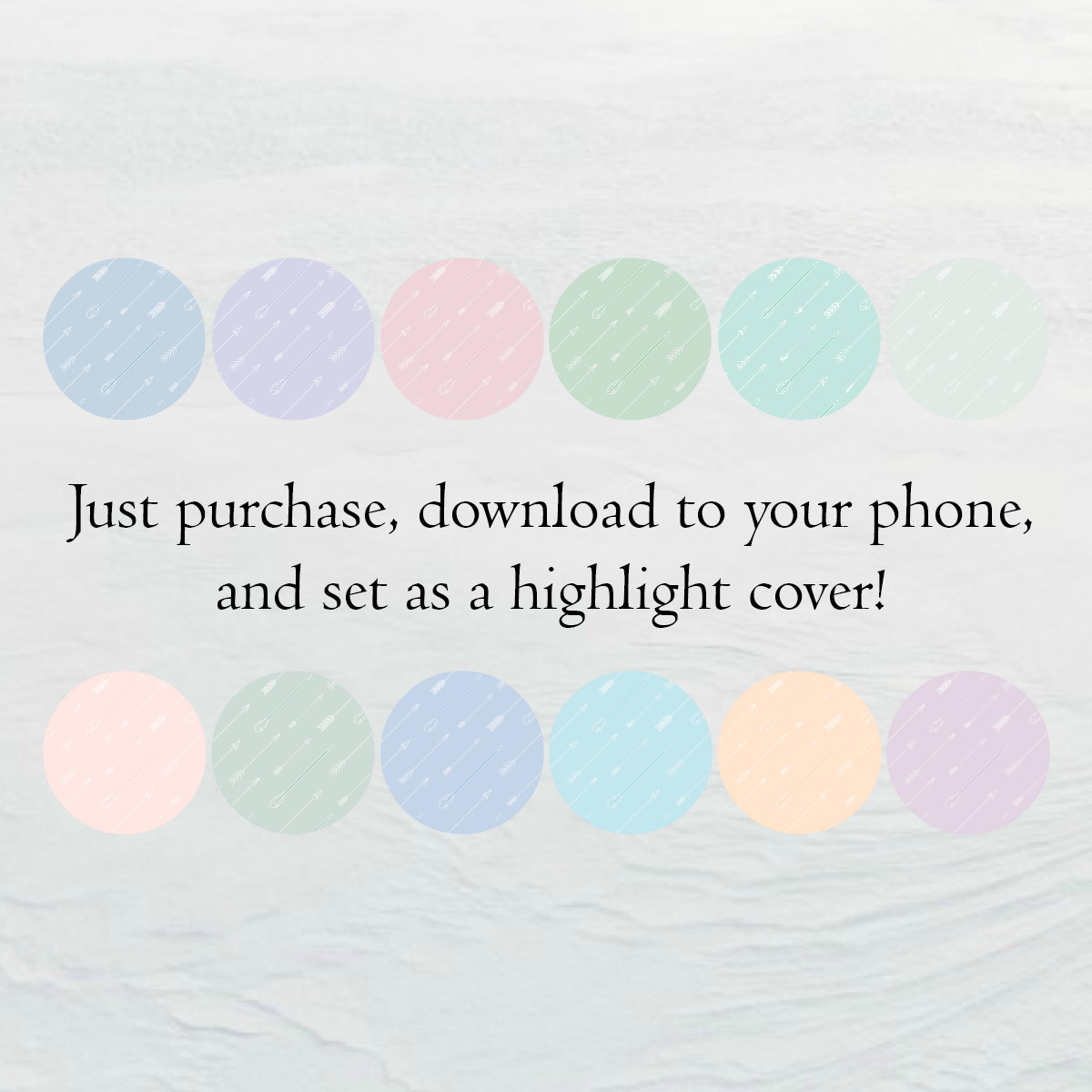 Pastel Instagram Story Highlight Covers, 12 Colorful Arrows IG Story ...