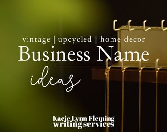 Vintage Shop Name Ideas Upcycled Decor Names Home Decor - Etsy