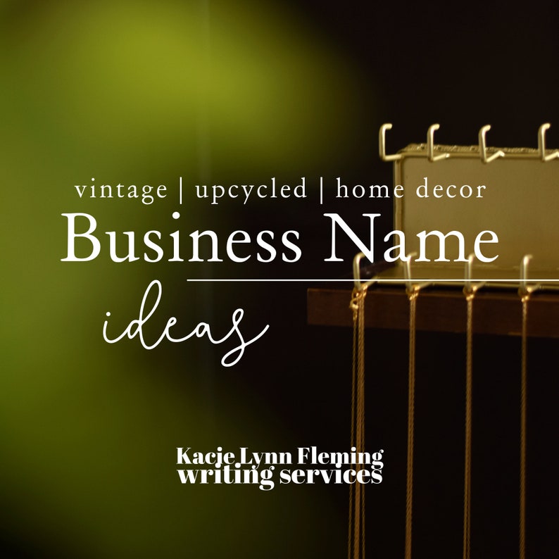 Vintage Shop Name Ideas Upcycled Decor Names Home Decor - Etsy