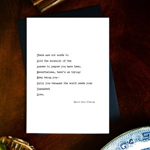 THANKFUL Card Thank You Poem Greeting Card Unique Thank You - Etsy