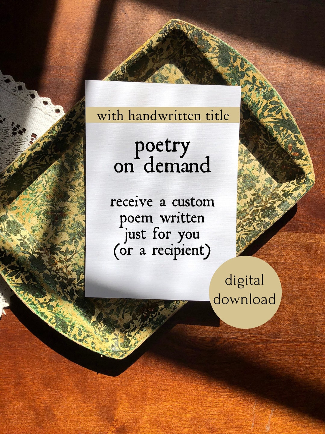 Personalized Poem, Poetry Written Just for You, Custom Poem, Original ...