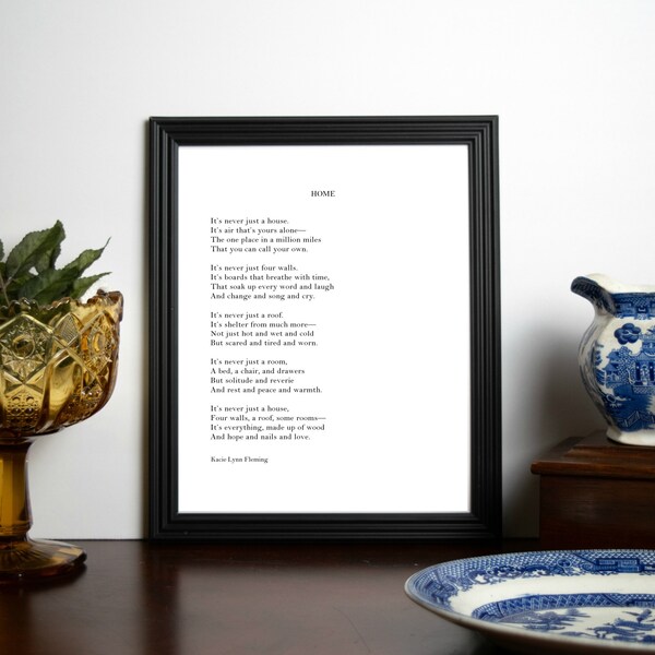 New House Poem - Etsy