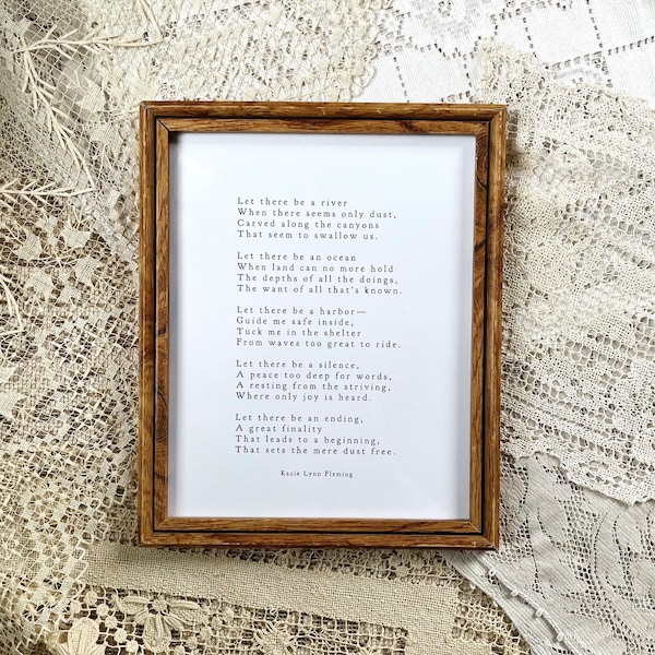 Framed Poem - Etsy