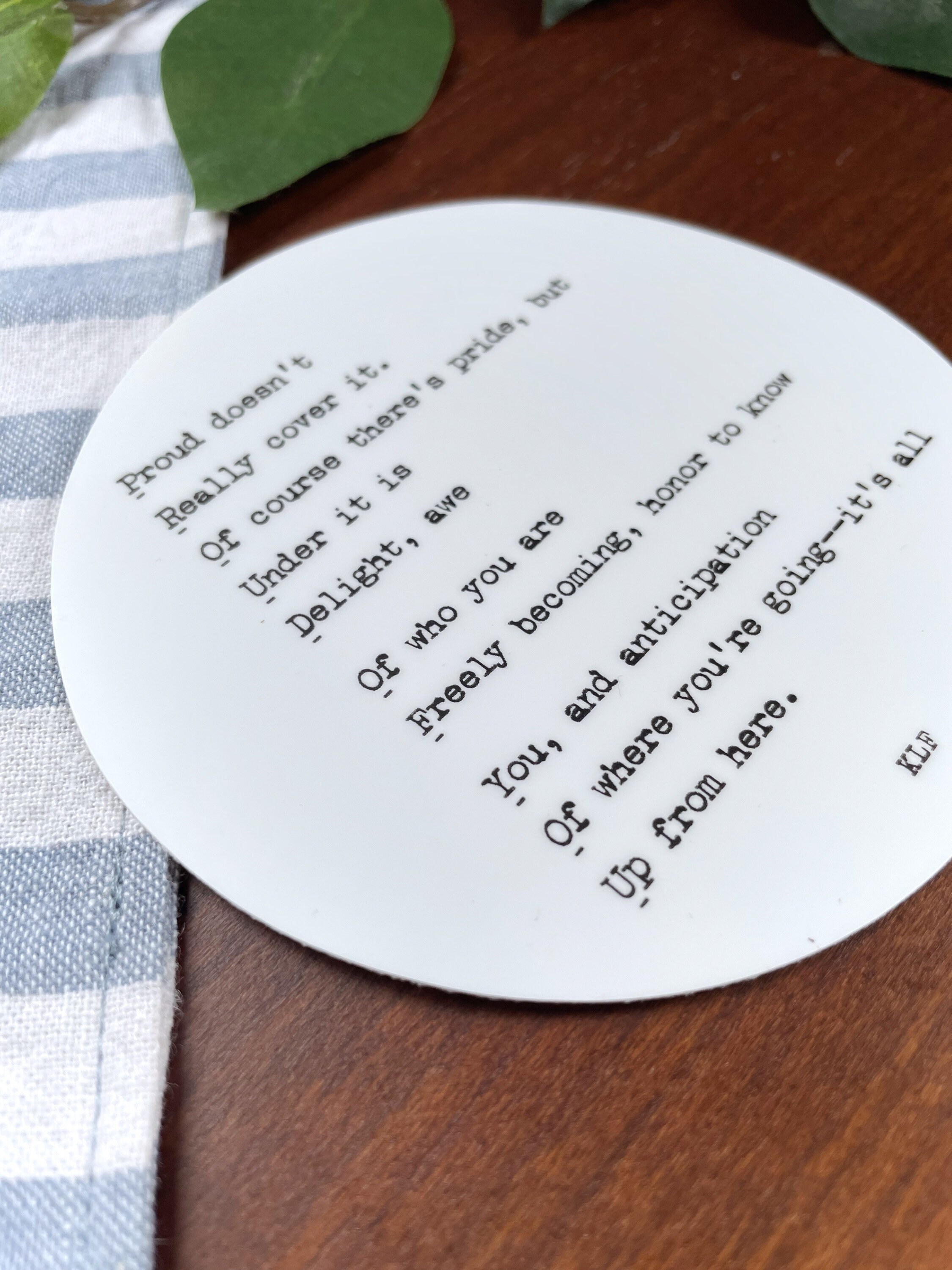 PROUD OF YOU Sticker, Congratulations Graduate Small Gift, Acrostic ...