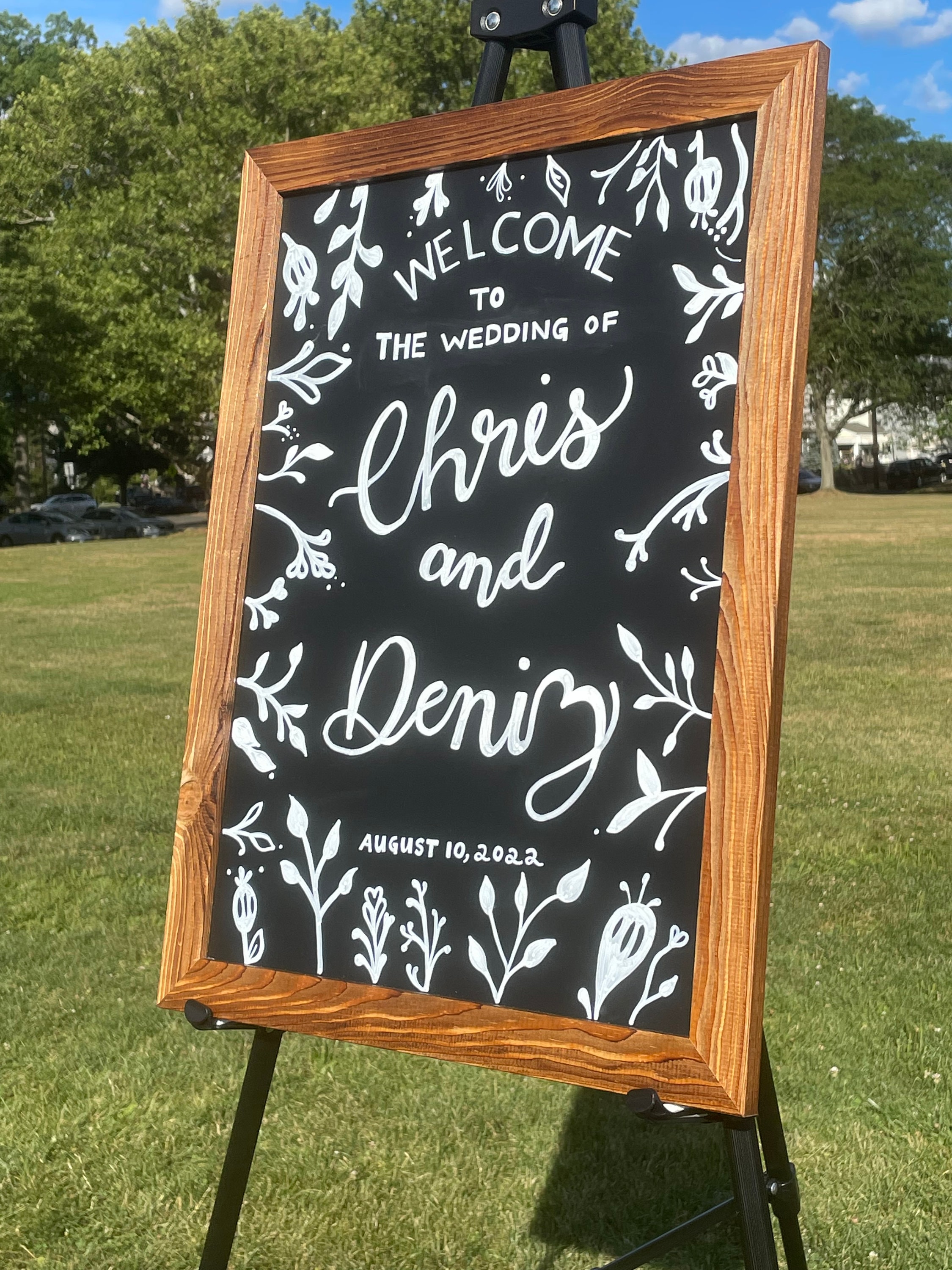Wedding Welcome Sign Chalkboard Sign Wedding Gift Home Decor ...