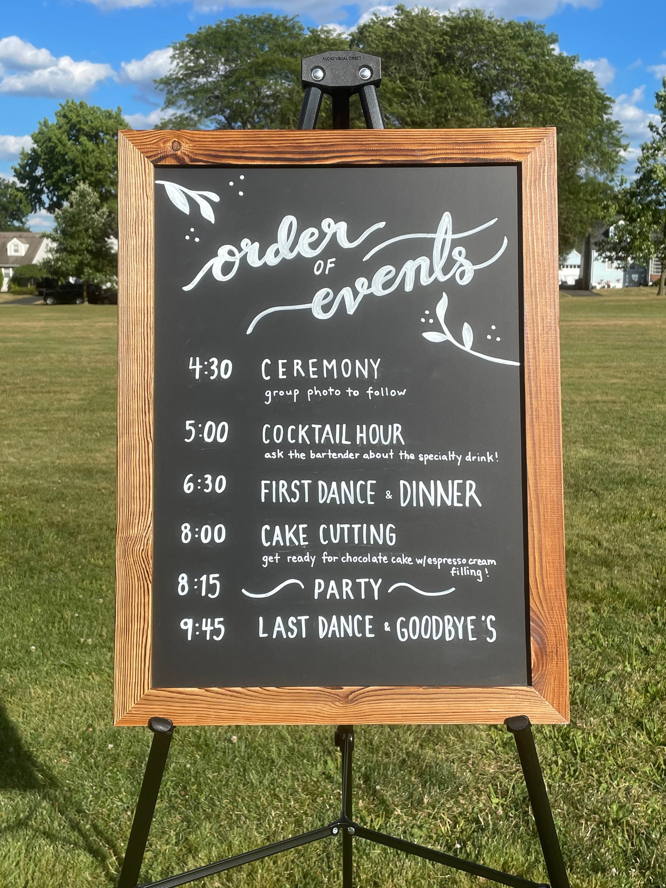 Chalkboard Lettering Wedding