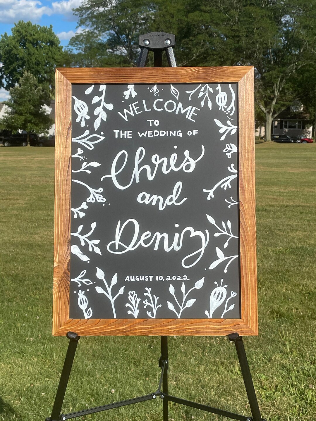 Wedding Welcome Sign Chalkboard Sign Wedding Gift Home Decor ...