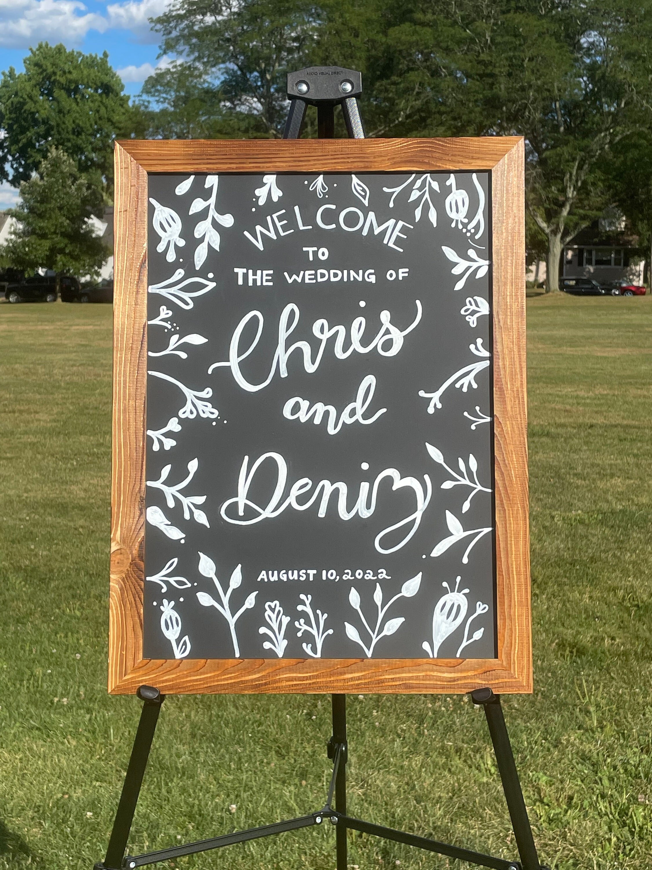 Chalkboard Lettering Wedding