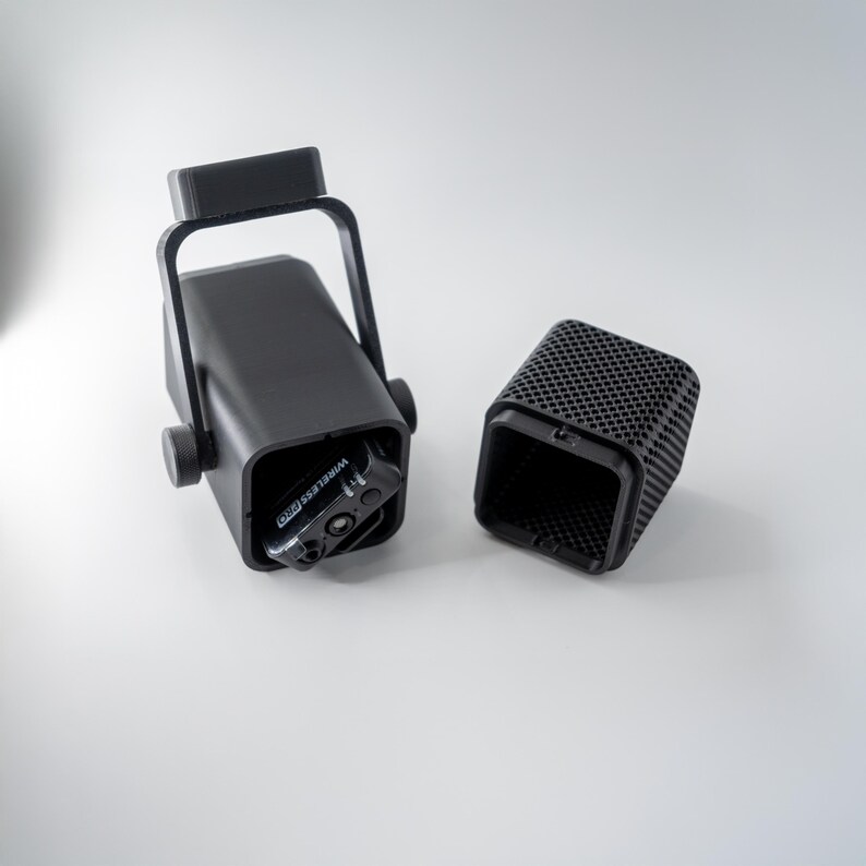 Micsuit Wireless Microphone Enclosure: Podcast Streamer Mount for DJI ...