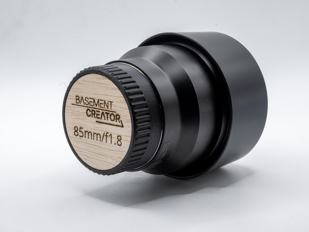 Personalized Lens Cap Engraved Wood Insert, Gift for Photographer for Sony E-mount or Canon Rf ...