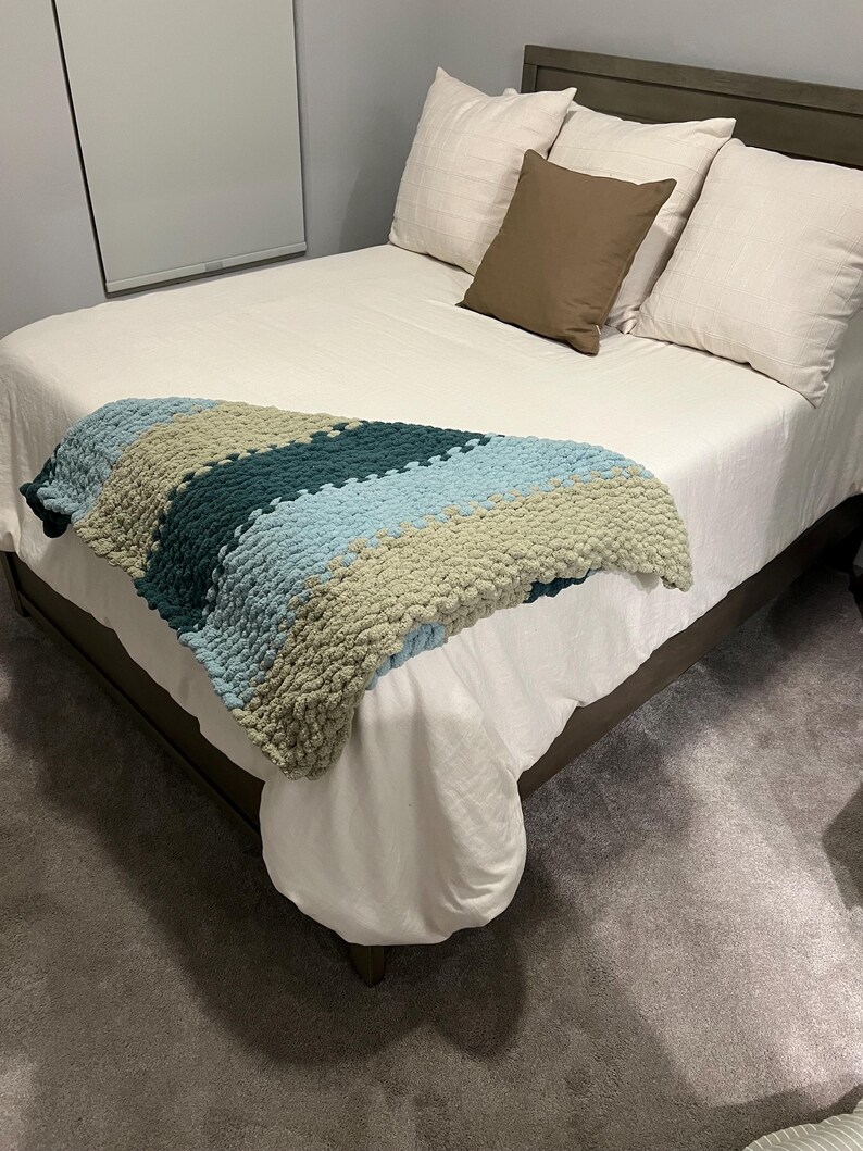 Large Hand Knit Blankets - Etsy