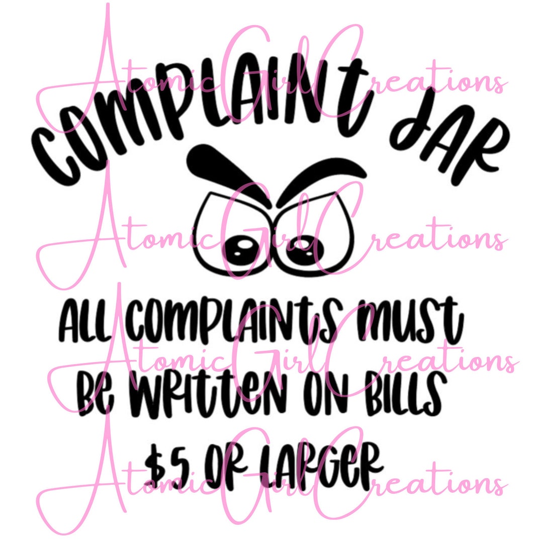 Complaint Jar Tip Jar Bartender - Etsy