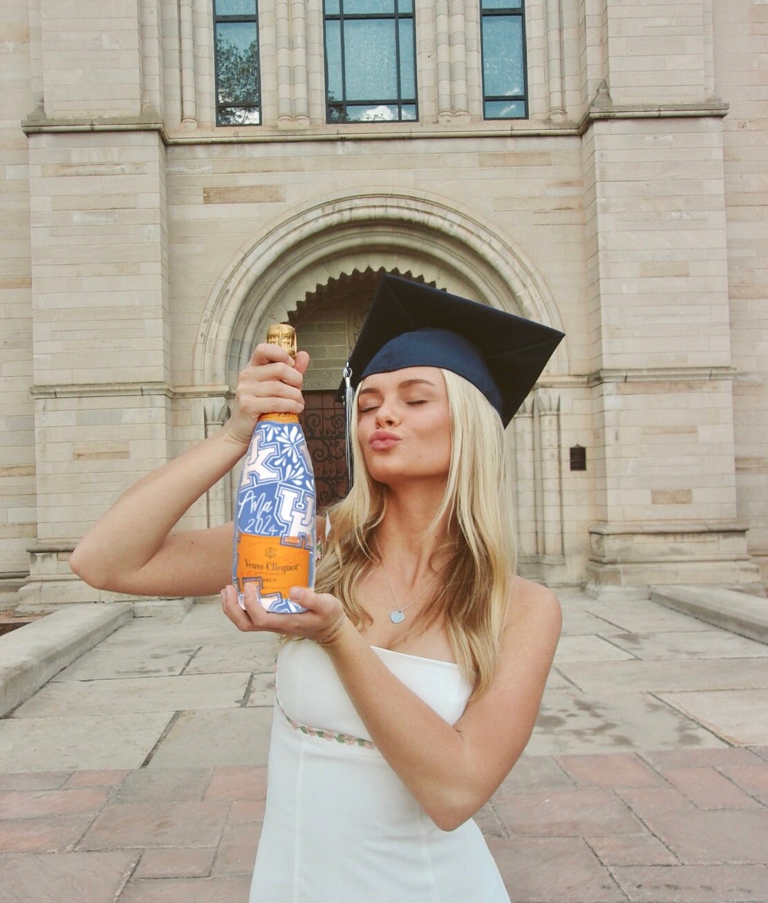 Personalized Veuve Clicquot Hand Painted College Themed Bottle ...