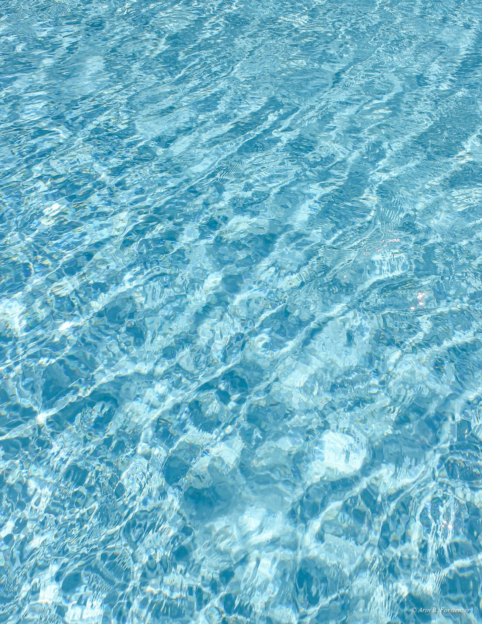 Pool Water Reflections Blues - Etsy