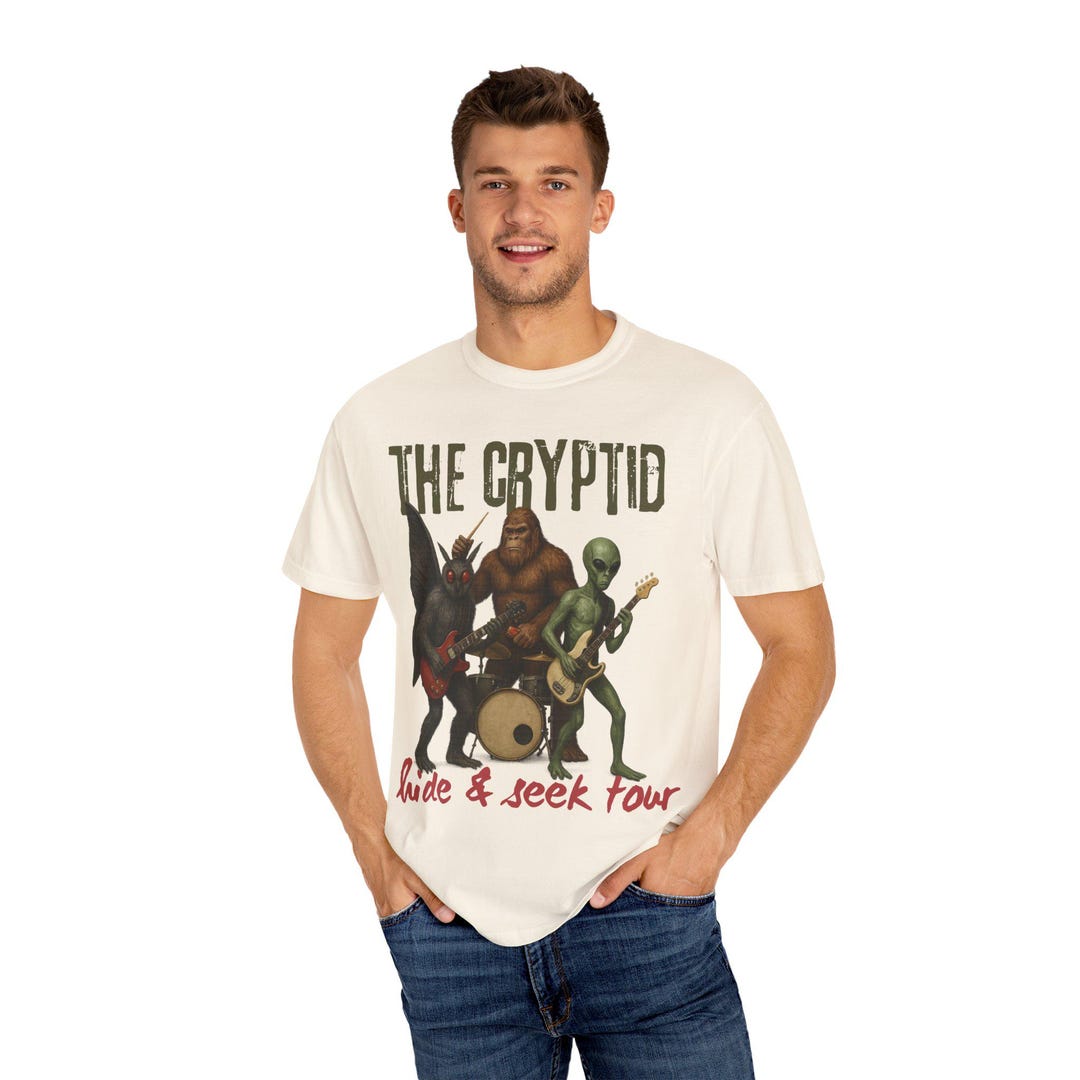 Comfort Colors Cryptid Tour Rock Band T-shirt, Trending Unisex Tee ...