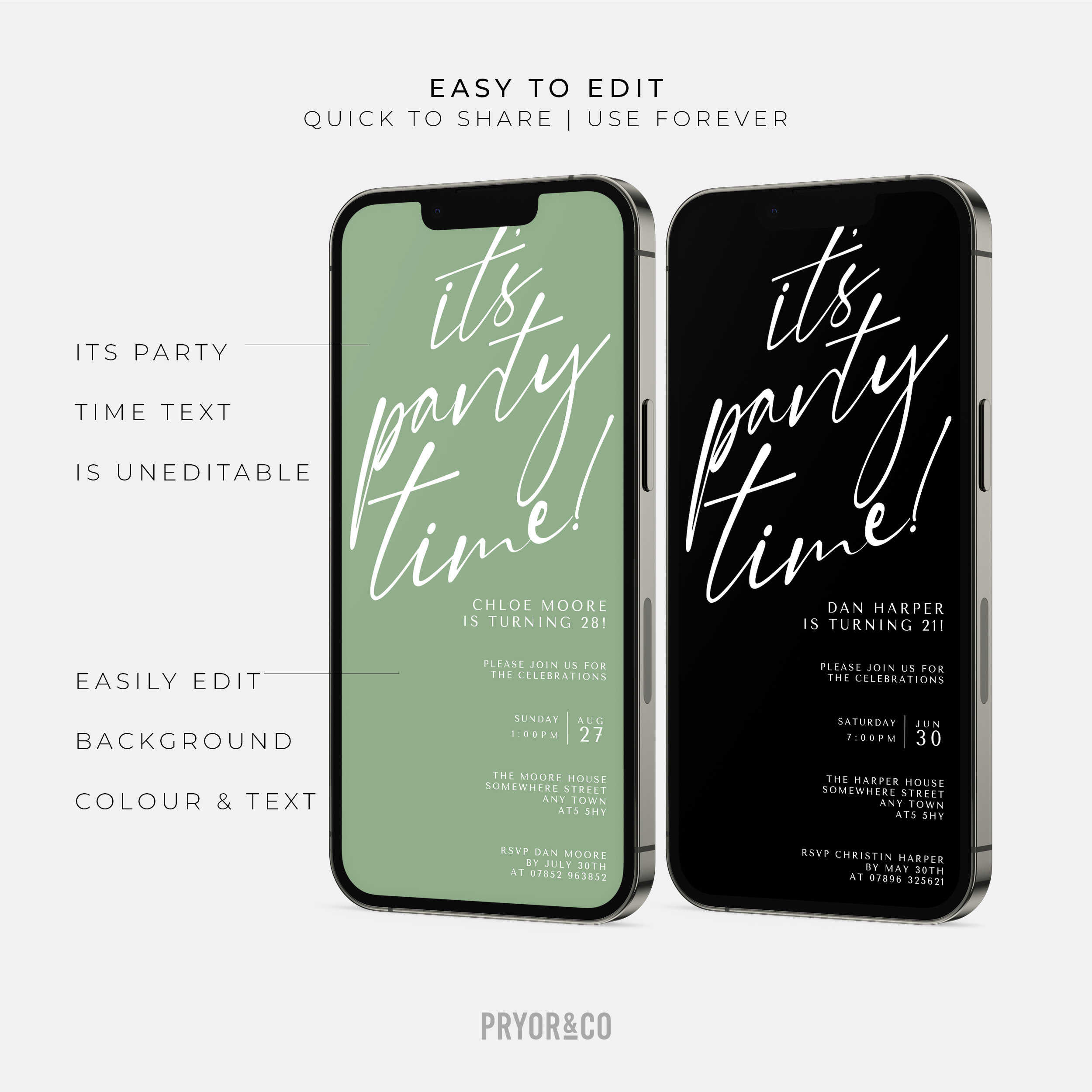 It's Party Time E-invite, Electronic Invitation Template, Any Event ...