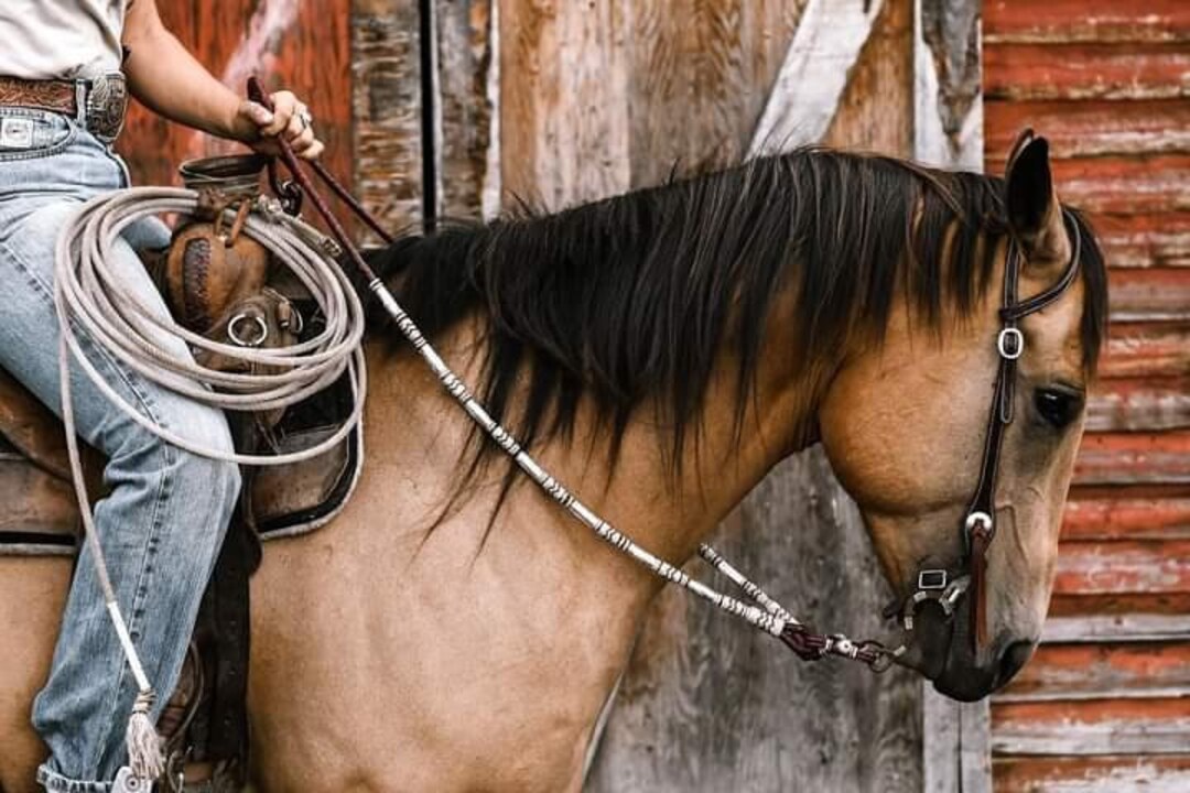 Cowpuncher Sliding One Ear Headstall With Tooling Western Bridle Cowboy ...