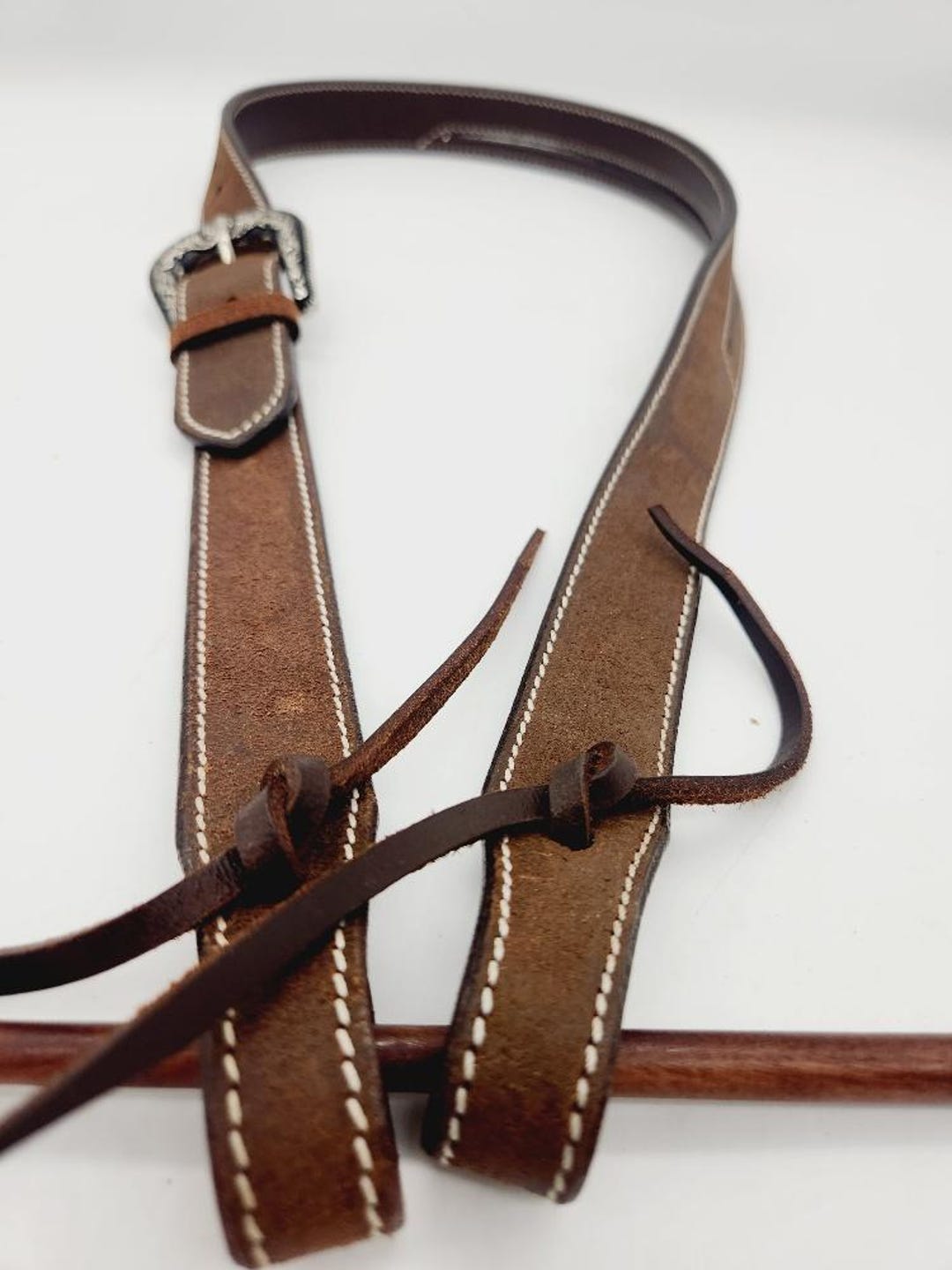 Vaquero- Chocolate Roughout - Split Ear Headstall - Western Headstall ...