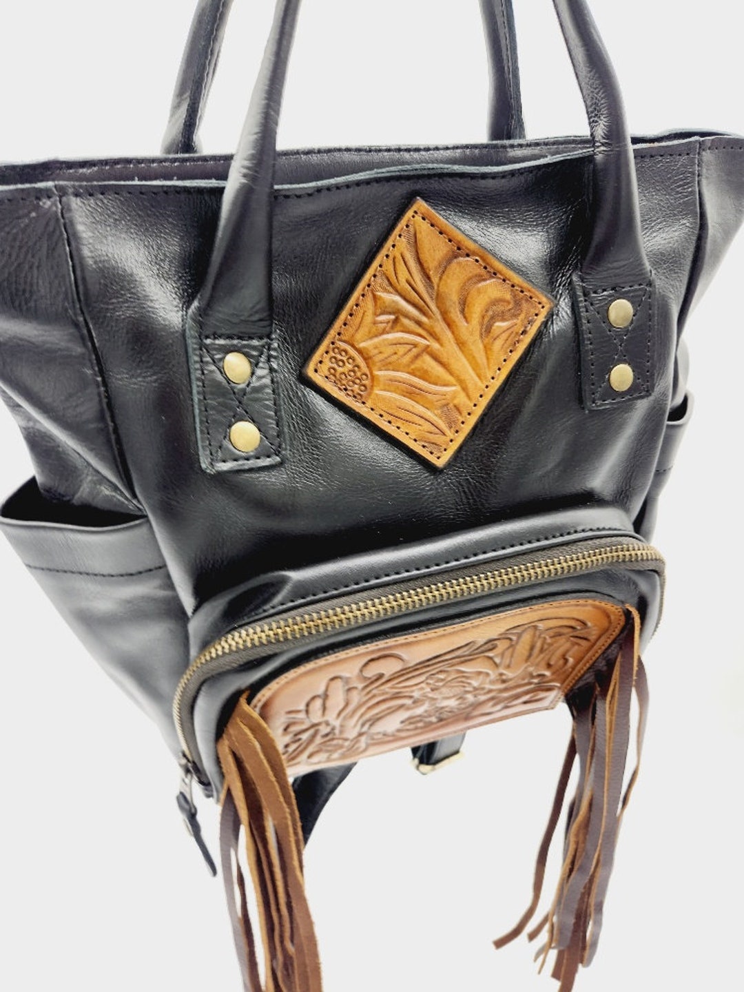 Mini Backpack/purse Bronco Buster Soft Leather - Etsy