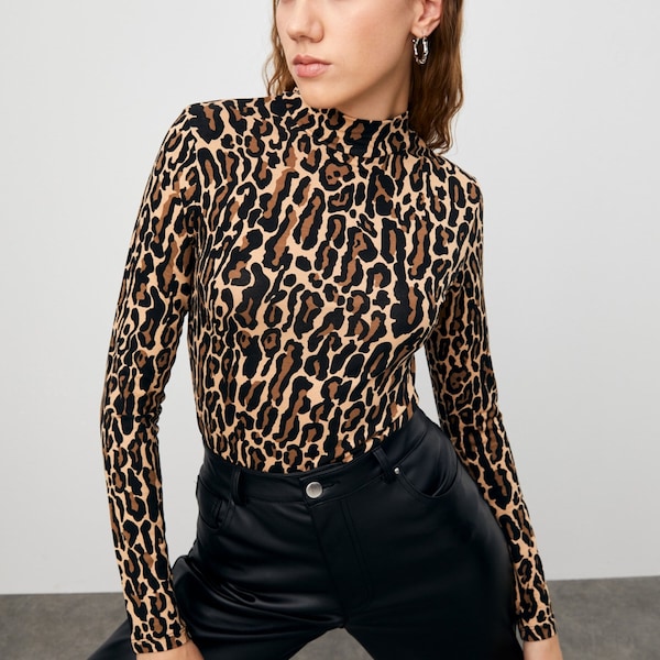Leopard Print Top - Etsy