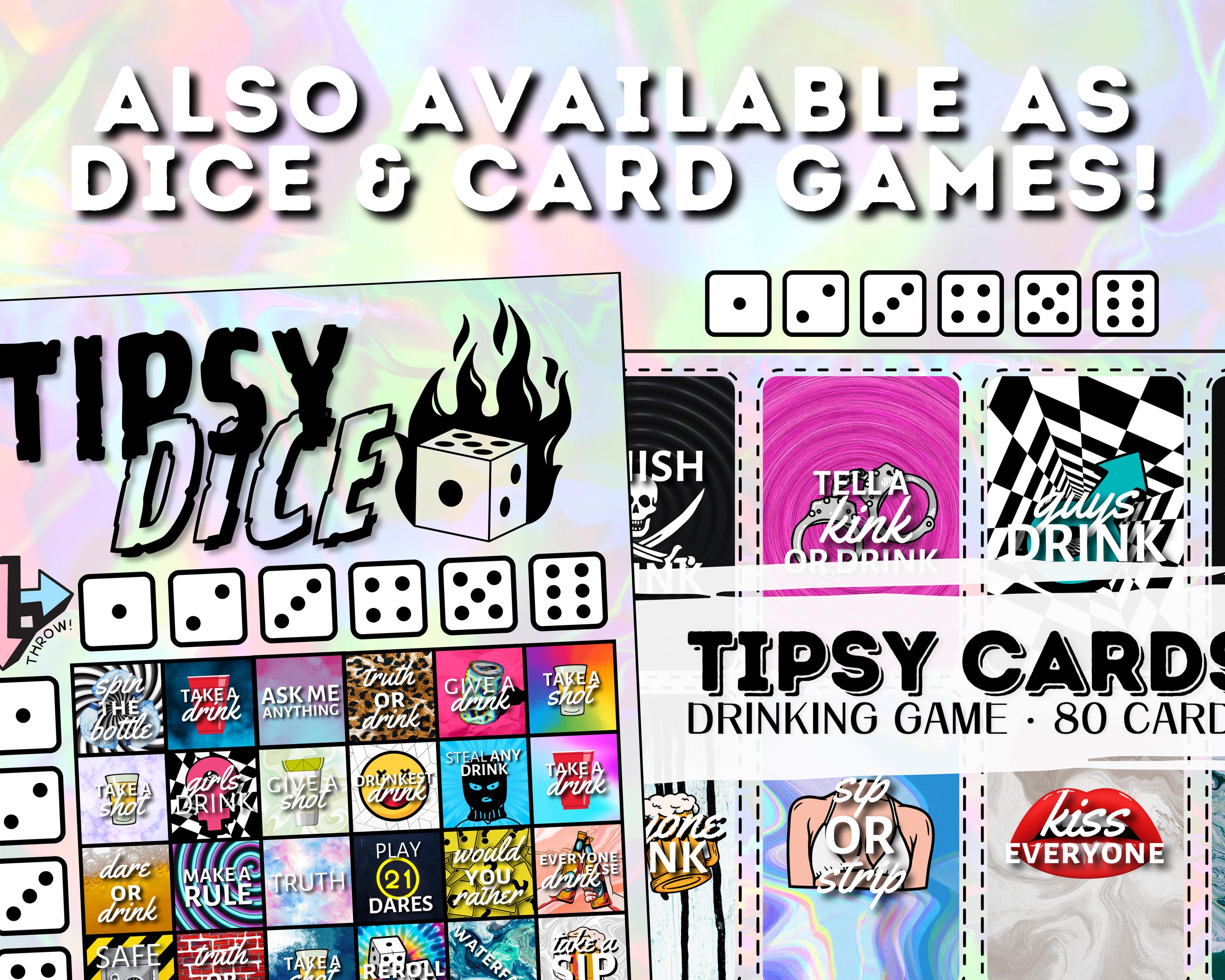 Tipsy Board Drinking Game: Group Party Game Challenges (printable ...