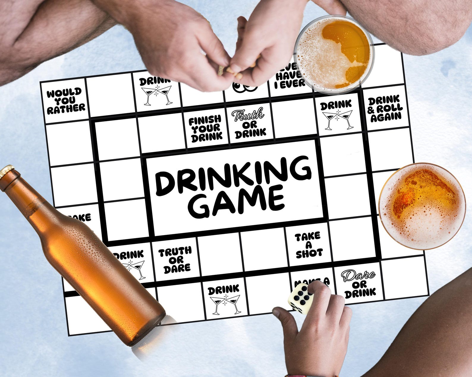 Board Game Template, Game Planner Print Out, Make Your Own Game, Group ...