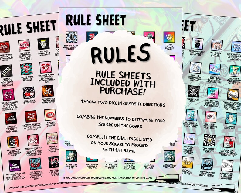 Tipsy Dice Drinking Game Pack: Original, NSFW & Student Night ...